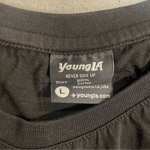 YoungLA | Shirts | Young La Cap Sleeve Tee Black | Poshmark